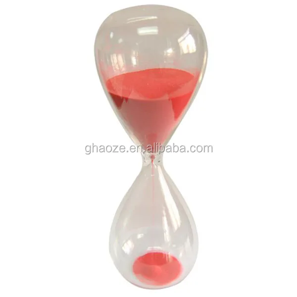 Big Glass Sand Timer - 1 Hour Hourglass for Home Decor, 8cm x 18cm H ...