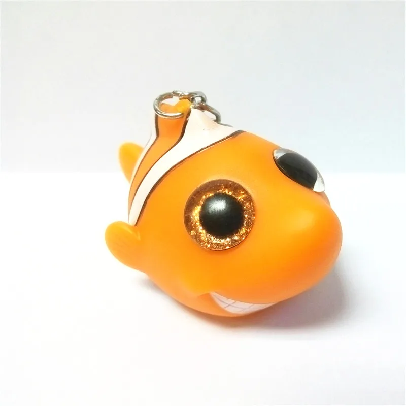 Promotional Glitter Eyes Pop Keychains Eyes Popping Yellow Fish Keyring ...