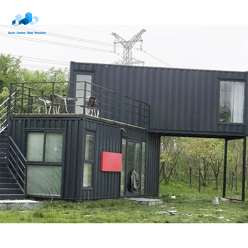 Iso Furniture Detachable Shipping Container Box House with Deck
