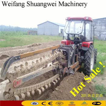 Sw-1540 Series Tractor Mounted Pto Driven 3 Point Hitch Chain Trencher ...