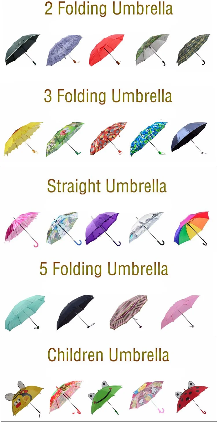 3 Section Lightweight Aluminum Folding Supermini Umbrella