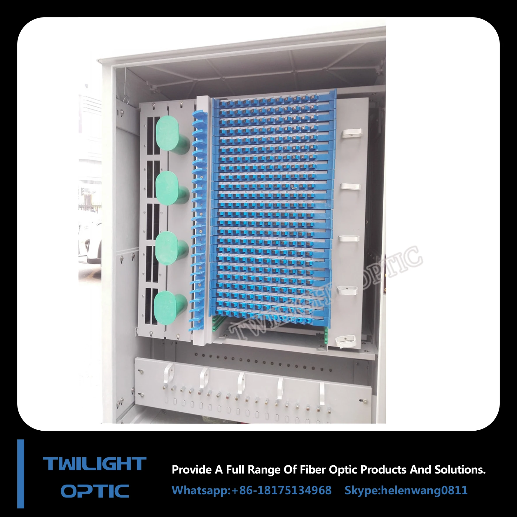 288 Core Fiber Optic Cross Connect Cabinet Fiber Distribution Frame Odf ...