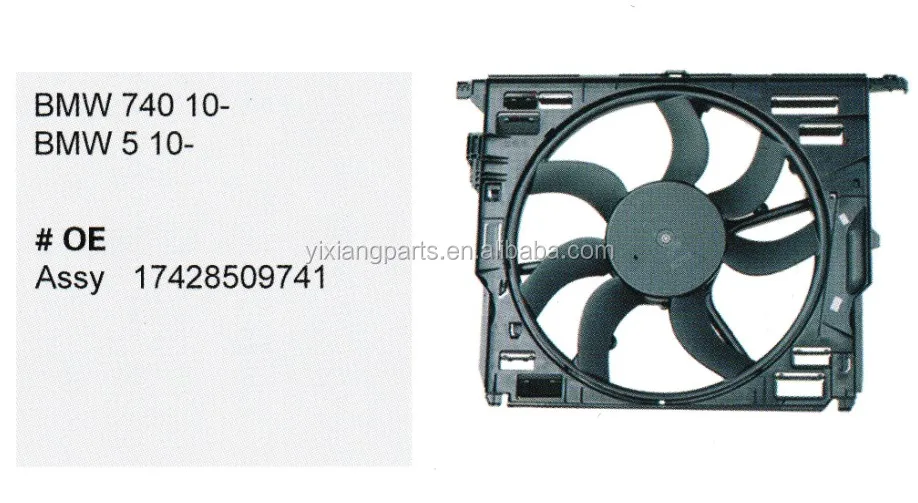 Dc 12v Ac Cooling Condenser Fan For Bmw 740 Bmw 5 17428509741 ...