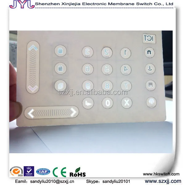 7 Segment Led Top Layer Refrigerator Touch Keypad Cover Layer - Buy ...