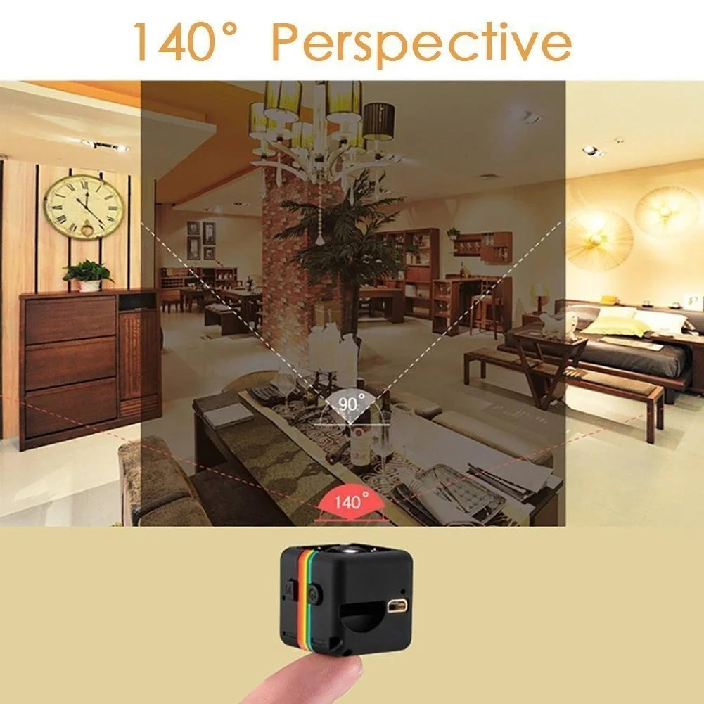 SQ11 Camera - Night Vision HD 1080P Portable Camcorder