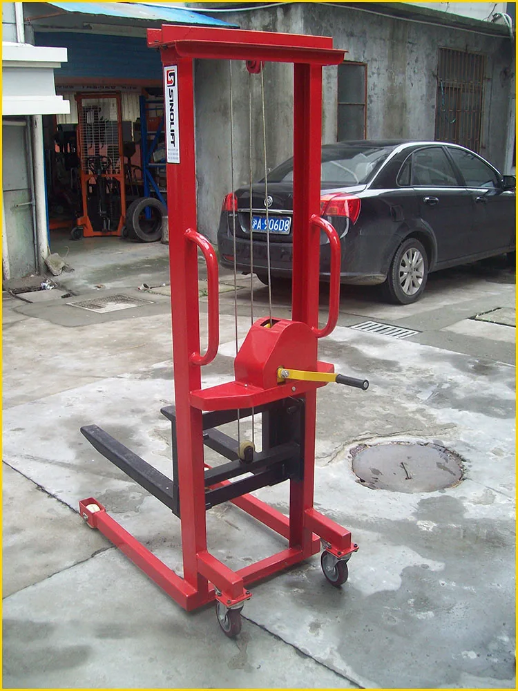 SINOLIFT LS350 Hand Winch Stacker - 350KG Lifting Capacity