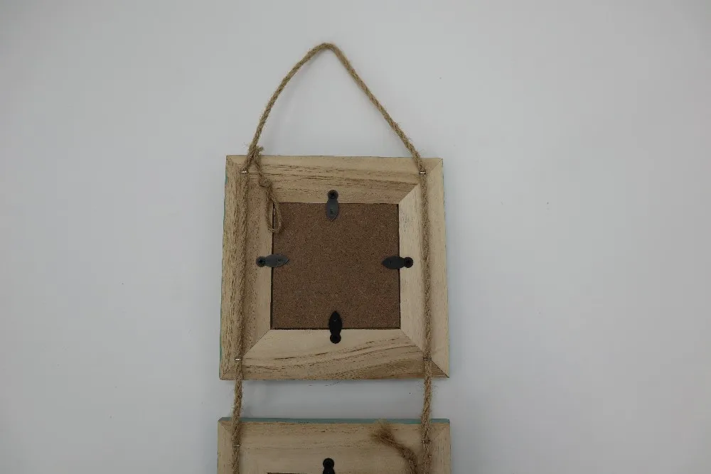 Natural Wooden Wall 3 Square Hanging Picture Photo Frame - Buy Simple ...