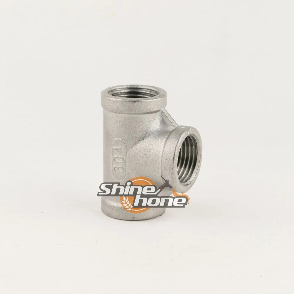 Stainless Steel Tee 3 Way Threaded Pipe Fittings - 1/2"npt,,Pump ...