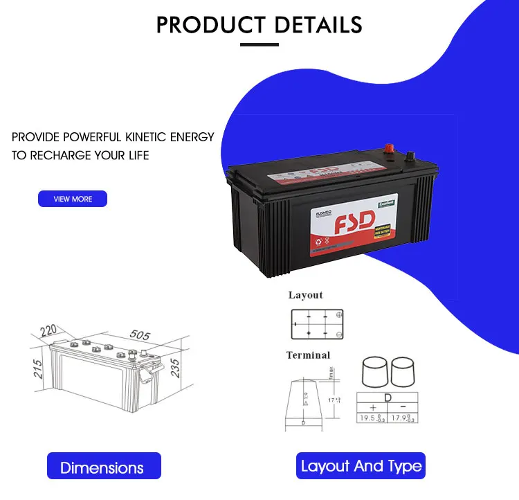Commercial N150 12v 150ah 150amp Maintenance Free Sealed Mf Lead Acid ...