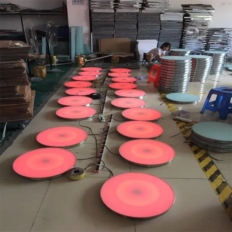 RGB Touch Color Change LED Brick Light - 3D Interactive Dance Floor Lights