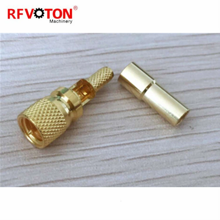 Gold Plated 10-32 M5 Male Plug Microdot Connector Crimp For Rg316 Rg174 ...