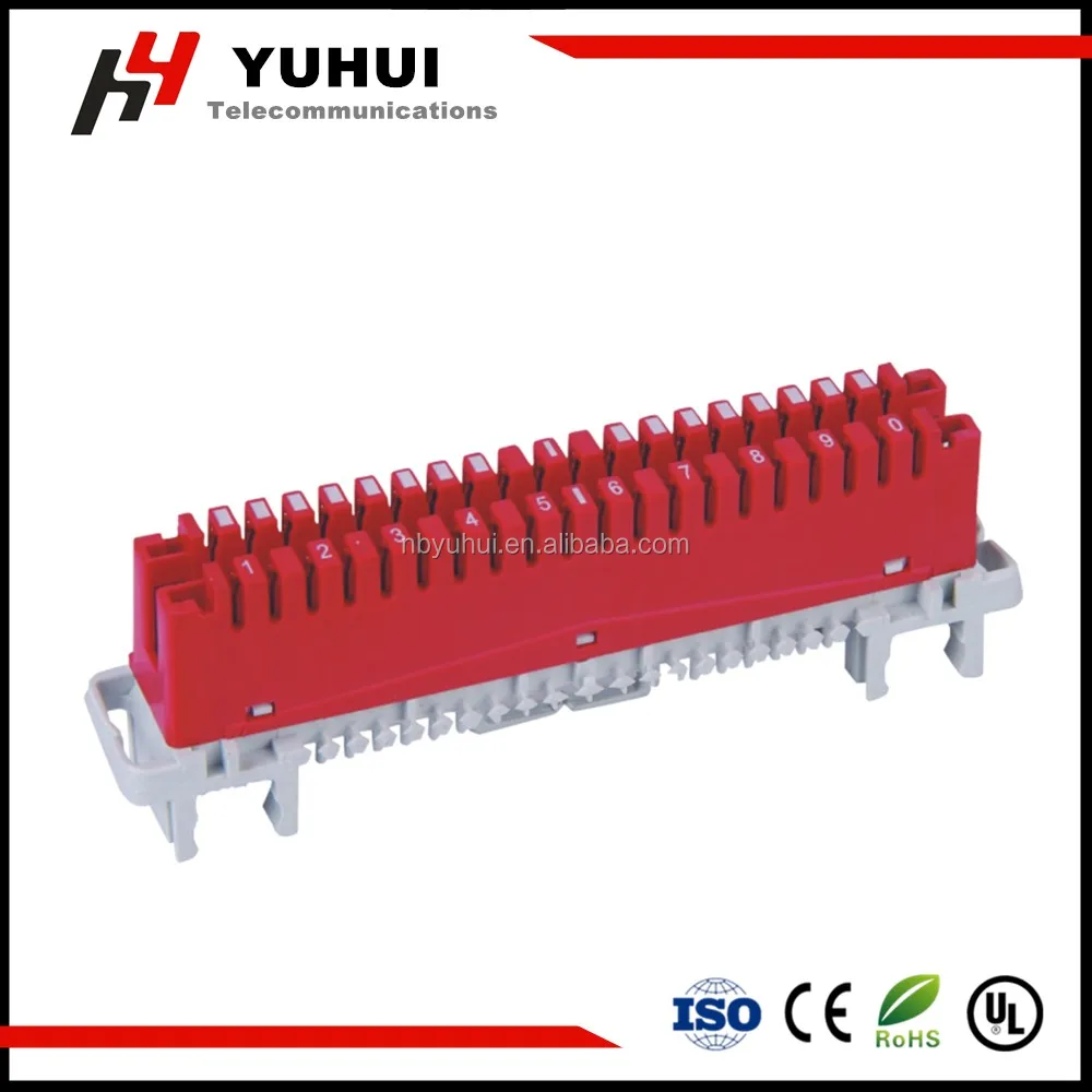10 Pair Earth Module With Ground Wire Red Krone Module - Buy 10 Pair ...
