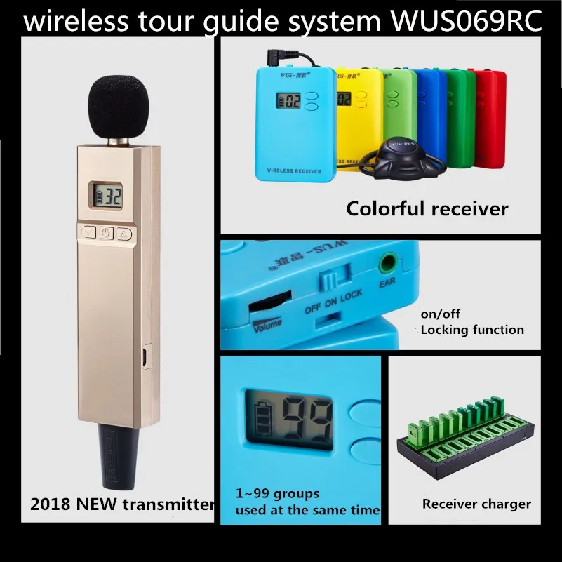 2.4ghz Whisper Tour Guide System With Portable Charger For Factory ...
