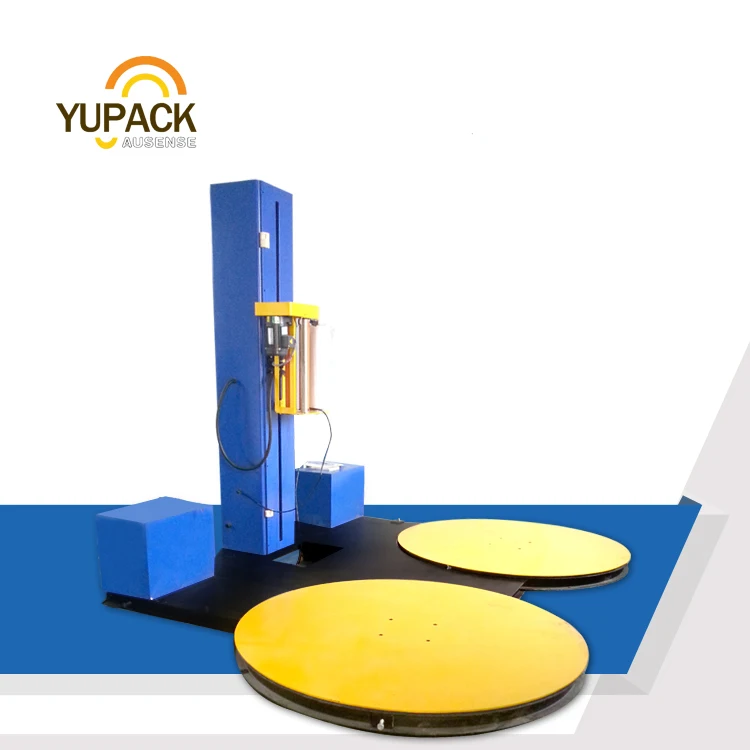 T1650f Automatic Pallet Stretch Wrapping Machine With Double Turntables ...