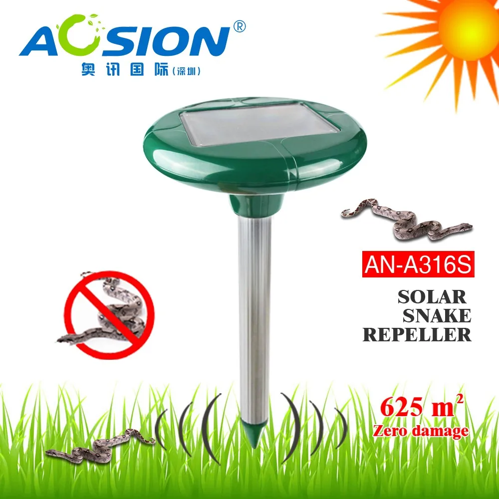Aosion Patent Designed Ip44 Waterproof Solar Power Snake Detectors With ...