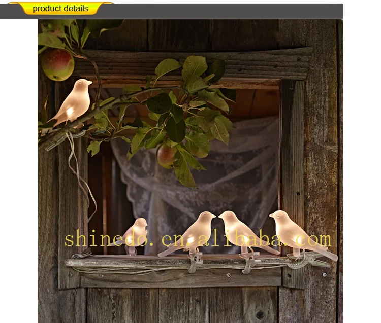 5 Pcs Led Plastic Solar Bird Light - Buy Solar Bird Light,Plastic Solar ...