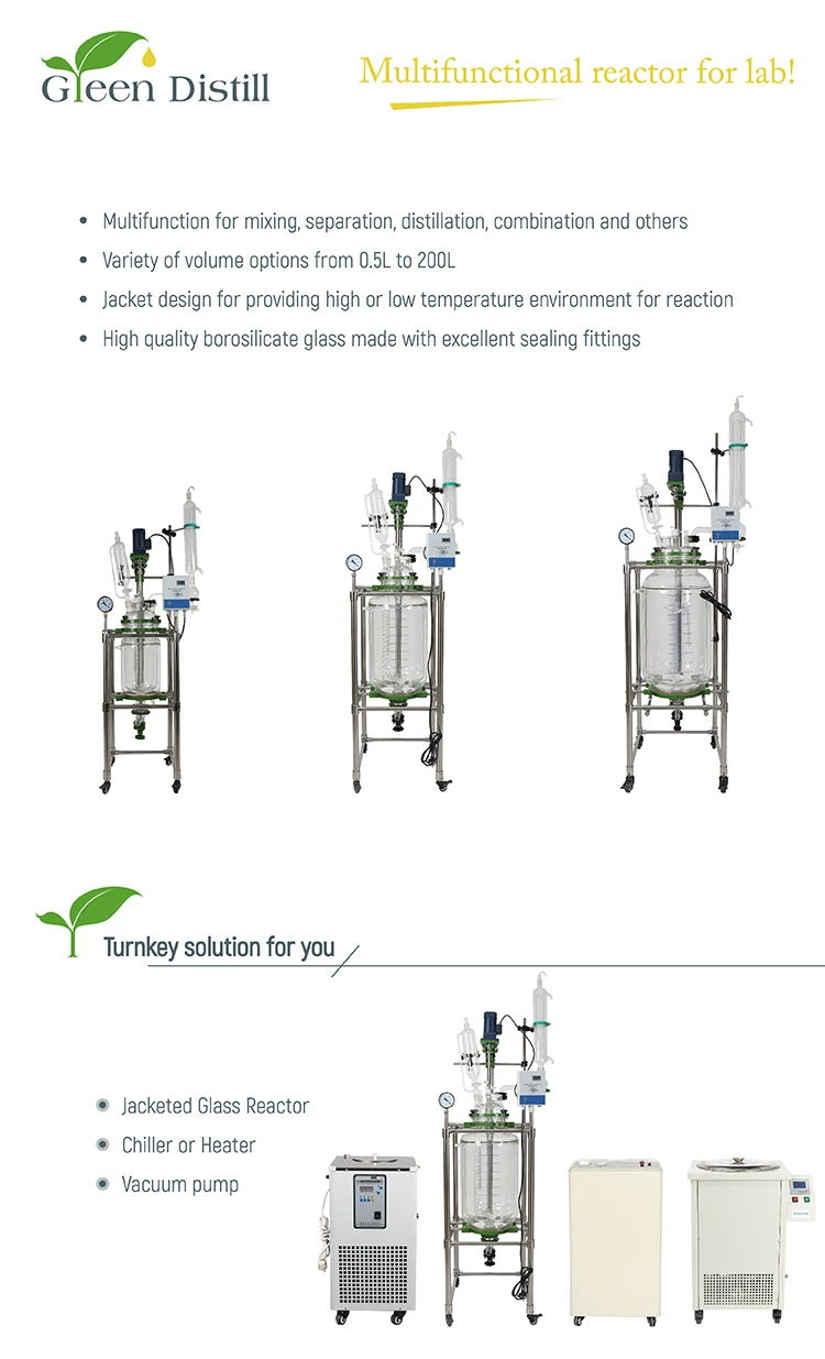 30l Glass Reactor Cooling Jacket With Circulating Chiller - Buy Reactor ...