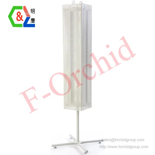 Customized Magnetic Floor Standing Pegboard Spinner Display Rack - Buy ...