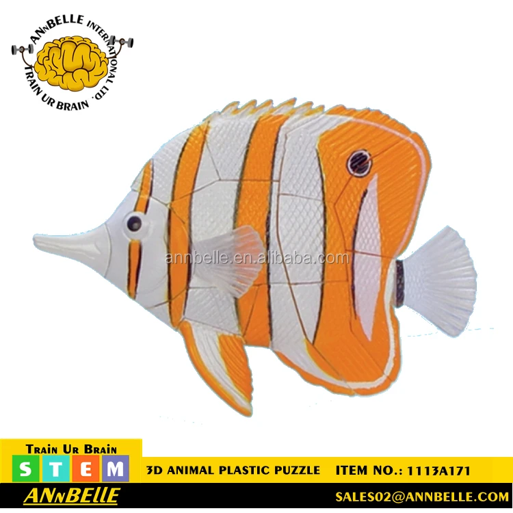 Sea Animal 3D Puzzle - Assemble Fish Model DIY Toy