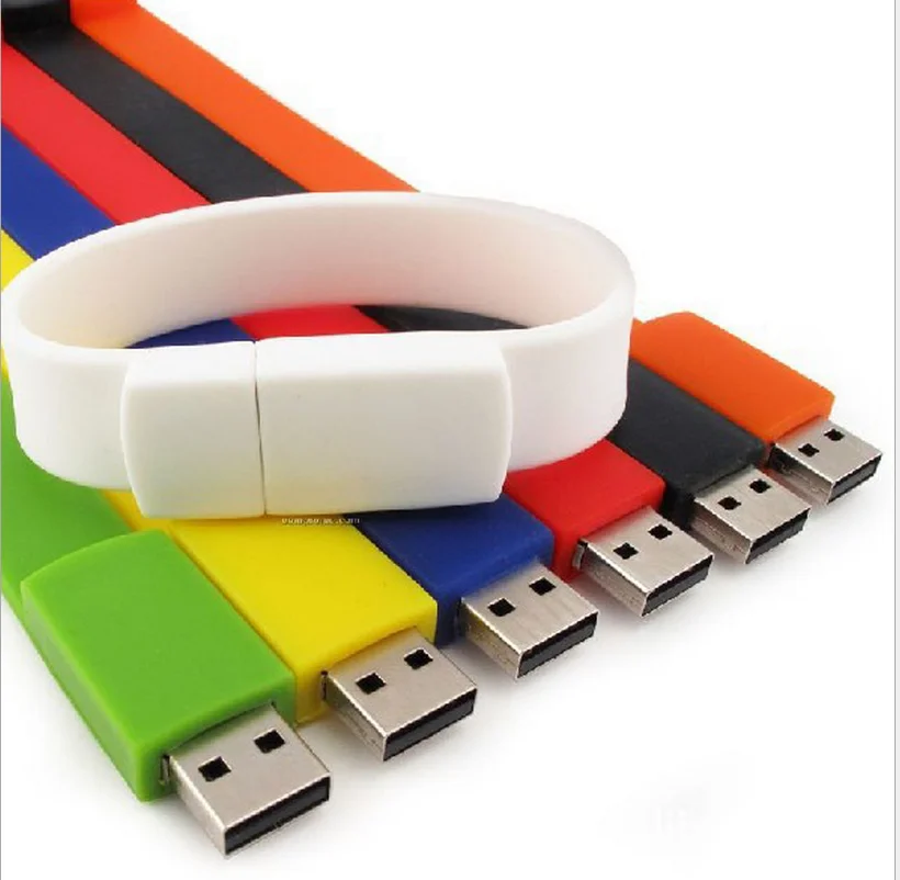 Oem Silicone Wristband Usb Flash Drive 8gb 16gb Arm Wrist Usb Stick ...