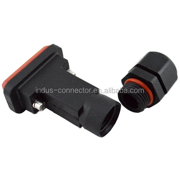 Assembly Waterproof Db9 Male Connector Ip67 - Buy Db9 Male Connector ...