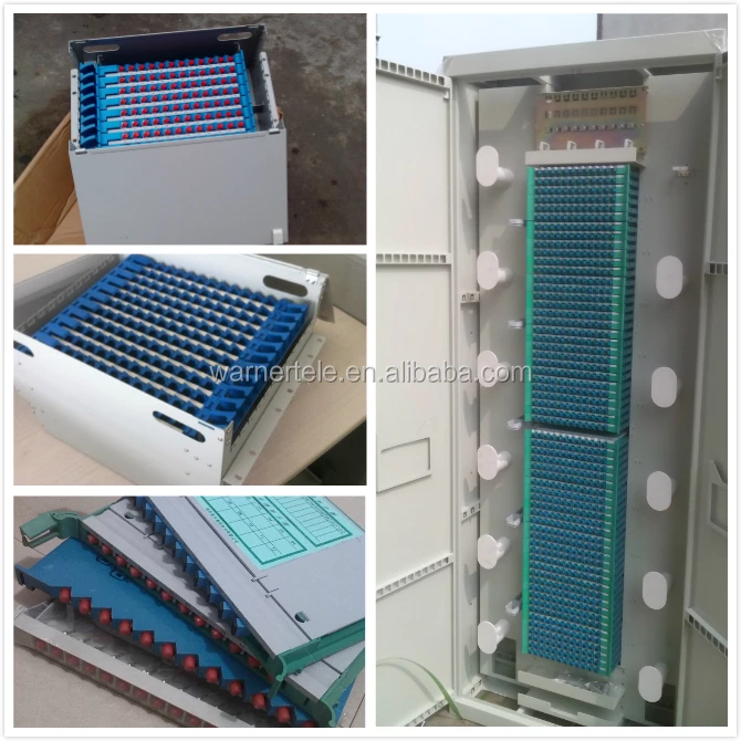 W-tel Optical Fiber Distribution Frame 12f 24f 48f 96f 144f Odf Cabinet ...