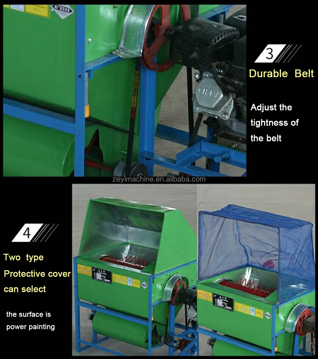 2018multi Crop Grain Thresher Machine Low Price Small Wheat Bean ...