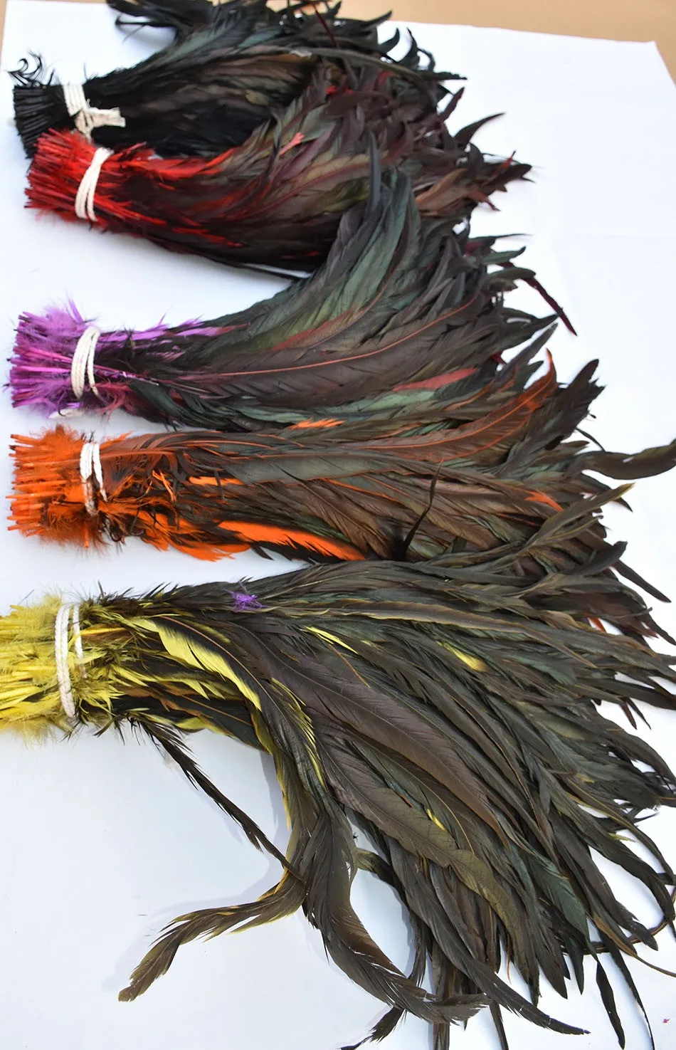 Wholesale 14-16inch Black Rooster Feathers 35-40cm 100pcs/lot For ...