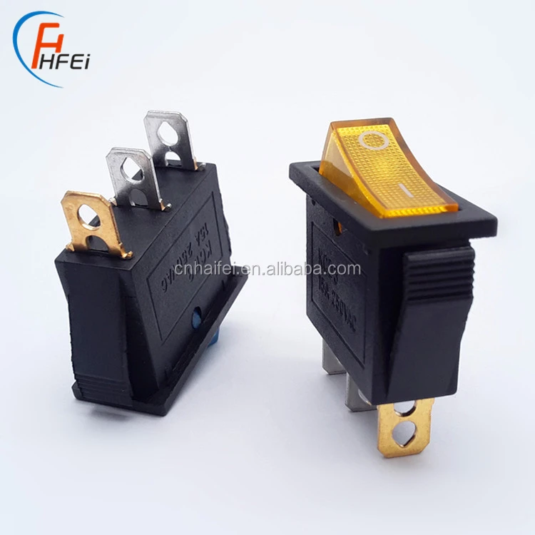 12 24 Volt T120/55 Heat Resistant Kcd3 Lighted Rocker Switch