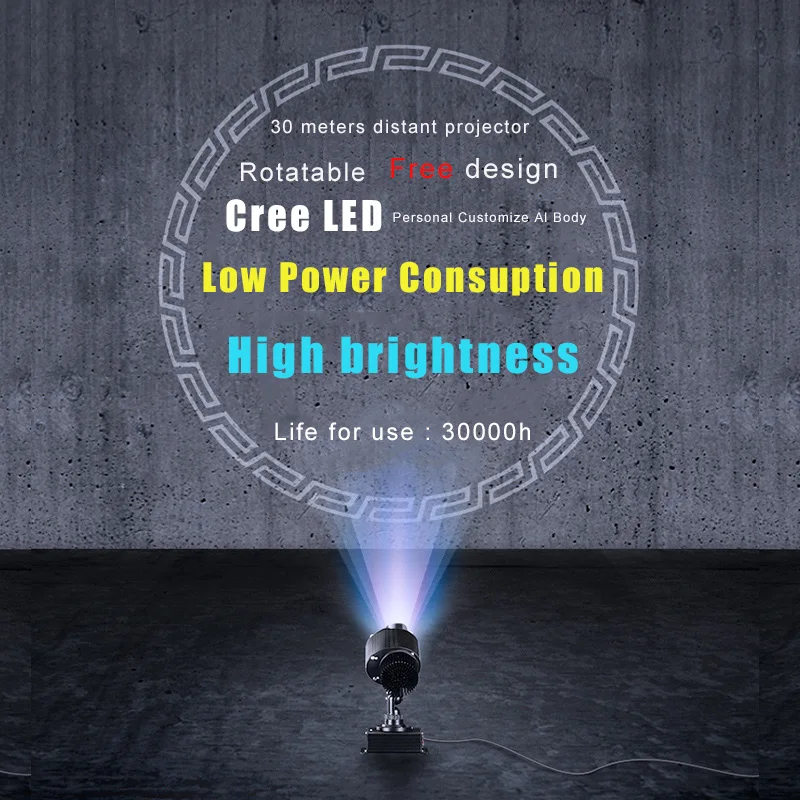 80w 4 Slides Image Changeable Logo Projector Light for Advertising