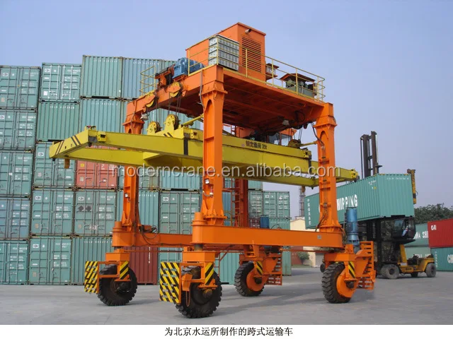 Mobile Container Lift Mobile Container Hoist Rubber Type Gantry Crane ...