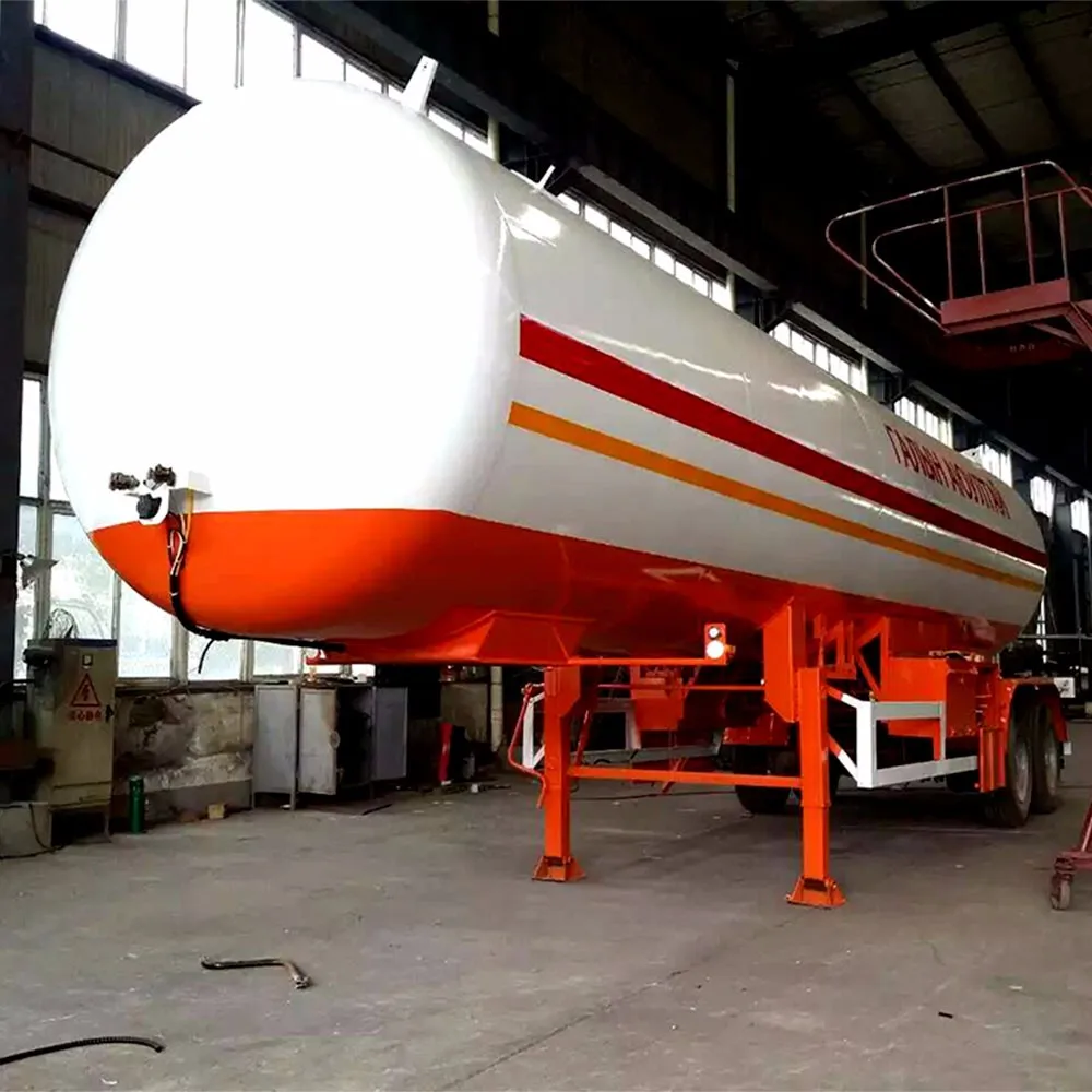 2 Axles Glp Gas Tank Semi Trailer 40000 Liters Propane Tank Trailer Lpg ...