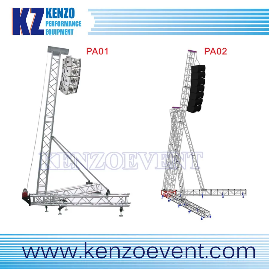 Cheap Price Square Audio Speaker Line Array Tower Truss for Business Show