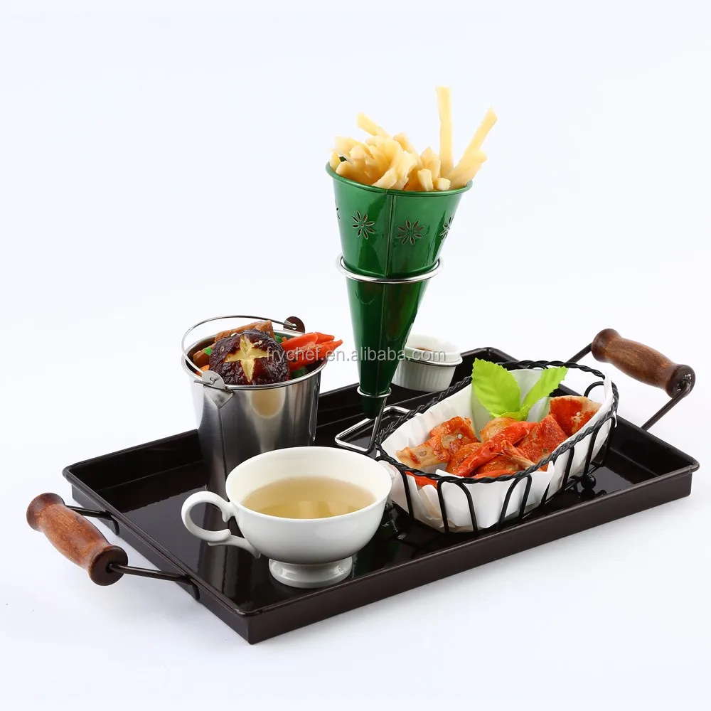Food Serving Carrying Tray With Handles Cafe Lounge Bar Design - Buy ...