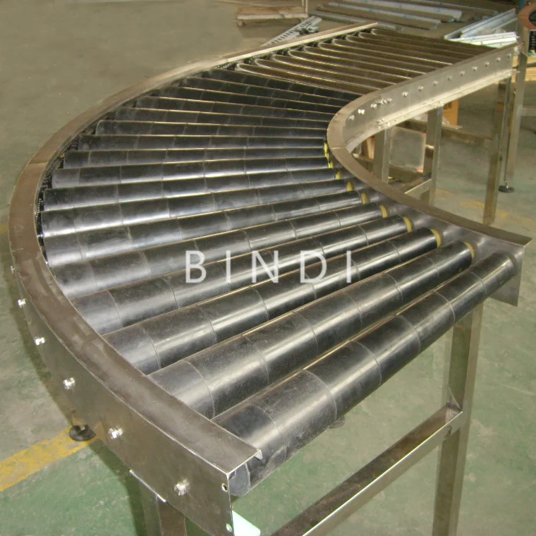 90 180 Degree Curve Roller Table Conveyor - Buy 90 Degree Roller ...
