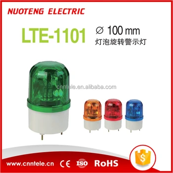 Lte-1101 Dc12v/24v Bulbs Rotary Warning Lamp Alarm Indicator Emergency ...