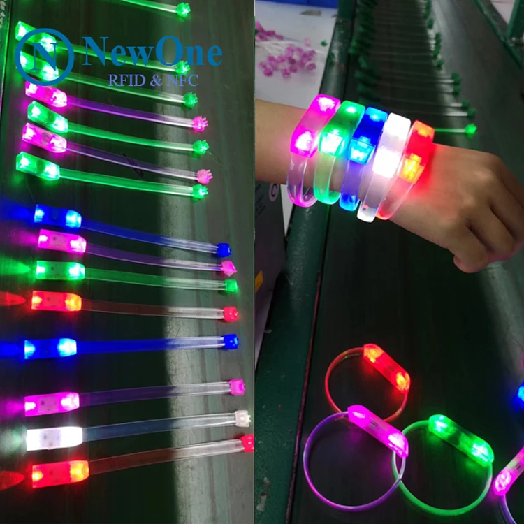 Customized Programmable Remote Controlled Flashing Led Bracelet With ...
