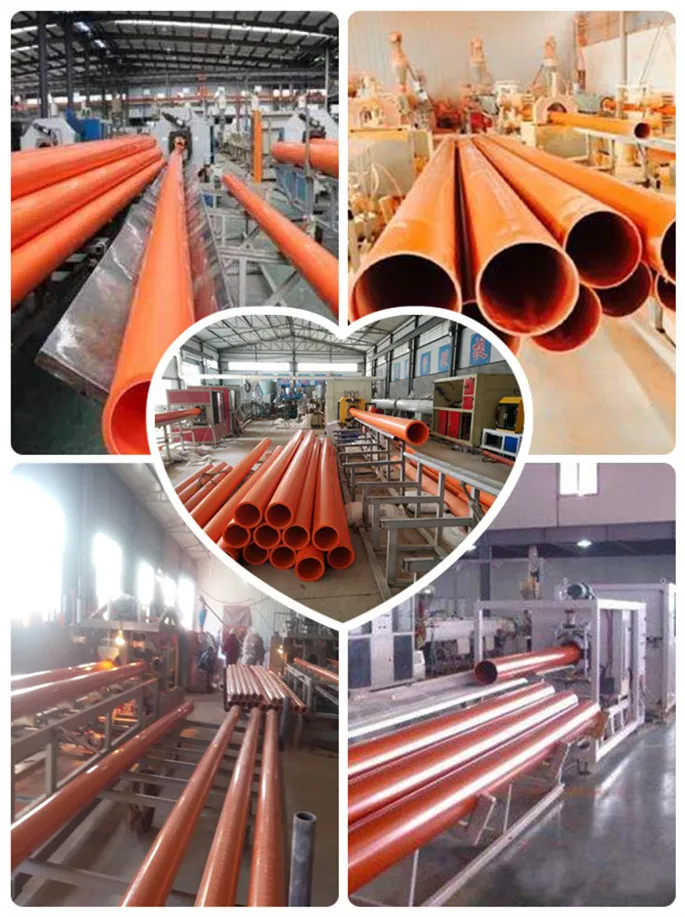Orange Pvc Pipe Mpp Pipe Power Cable Tube For Underground Electric ...
