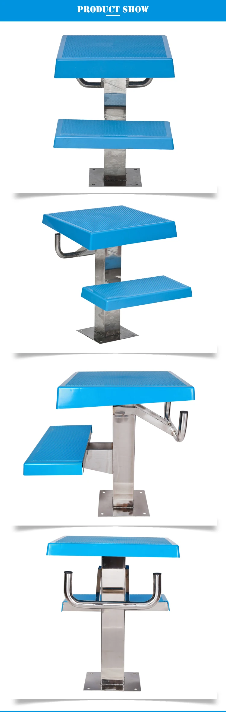 Two Steps Stainless Steel Fina Standards Portable Pool Starting Block