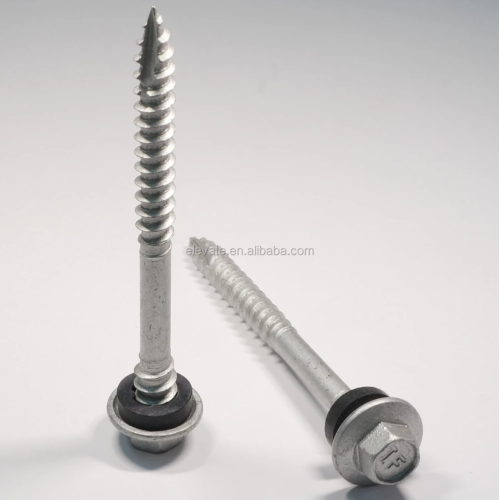 Indented Hex Washer Head Undercut Double Thread Type-17 Self Tapping ...