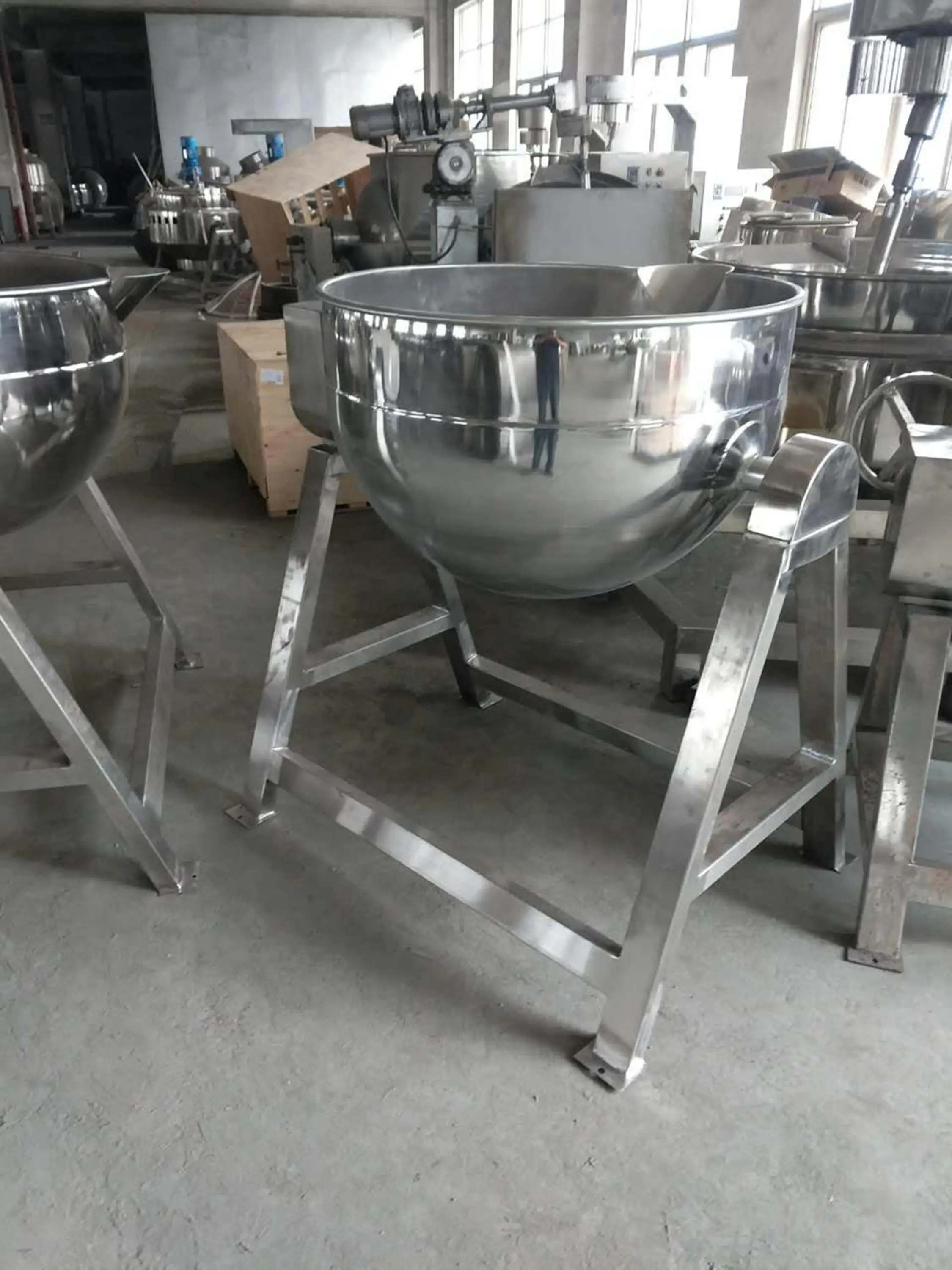Tilting Jacketed Kettle Jacketed Cooking Pot Steam Tiltable Kettle ...