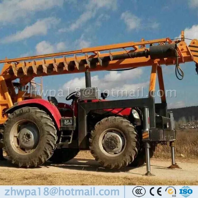2015 New Type Pole Digger & Pole Erection Motors Handling Cranes - Buy ...