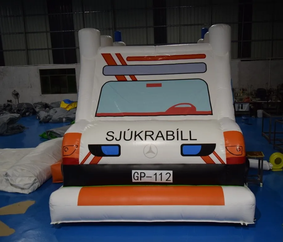 Inflatable Ambulance Bounce Jumping Castle Bouncy House For Kids - Buy ...