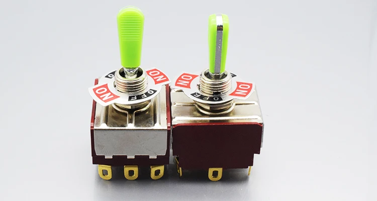 Industrial IP67 sealed DPDT Metal Spring Return Toggle Switch 9 Pin on ...