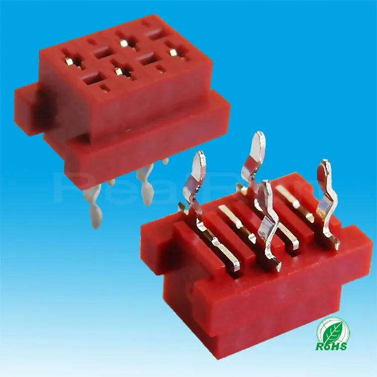 Pcb Connector 16 Pin Micro Match 1.27mm Red Idc Connector - Buy Red Idc ...