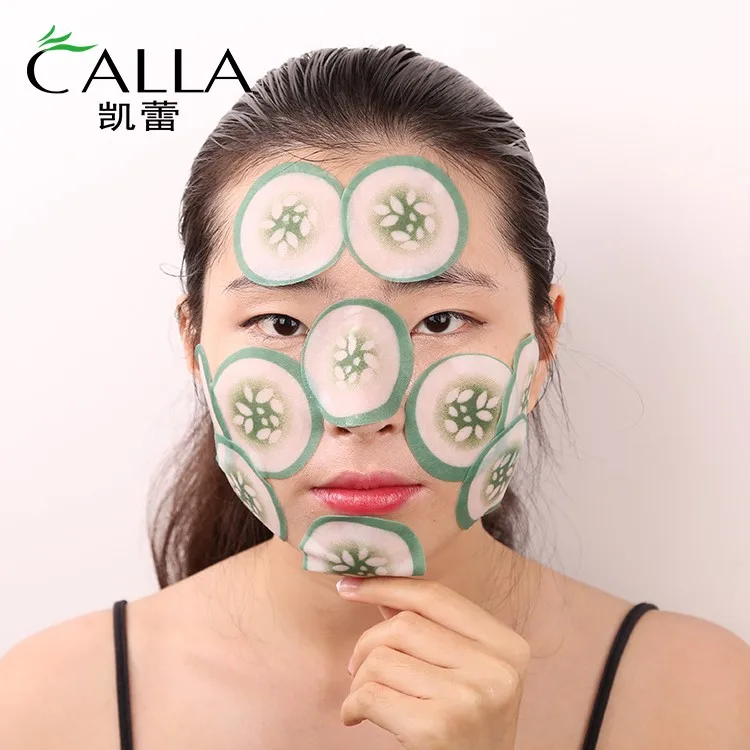 Remove Wrinkle Cucumber Fruit Slice Facial Mask Eye Pads For Oem - Buy ...
