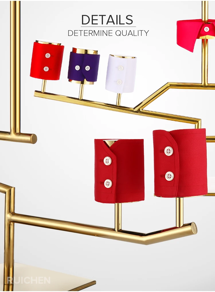 Exquisite Stainless Steel Cuff Display Stands for Boutiques