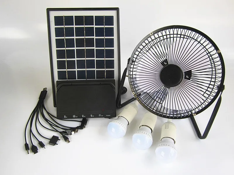 Hot Sale 12v Solar Kit With Dc Fan And Led Light For Dubai Market - Buy ...