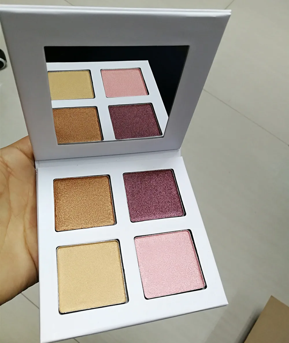 DIY 4 Colors Highlighter Powder Palette - Private Label