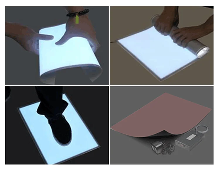 Flexible Low Price Led Illuminated Backlight Led Light Sheet El Panel ...